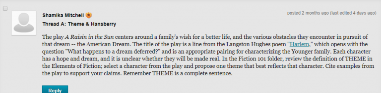 Ask Students to Lead the Online Discussion - TOPR