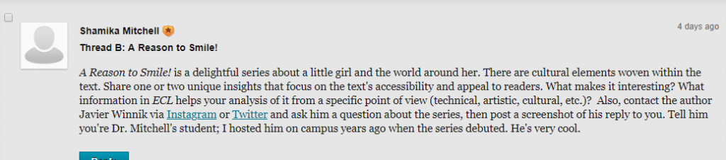 Ask Students to Lead the Online Discussion - TOPR