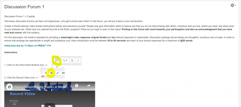 Implement Student Video Introductions to Foster Social Presence - TOPR