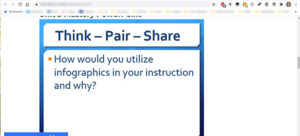 Facilitate the think-pair-share teaching strategy virtually with ...